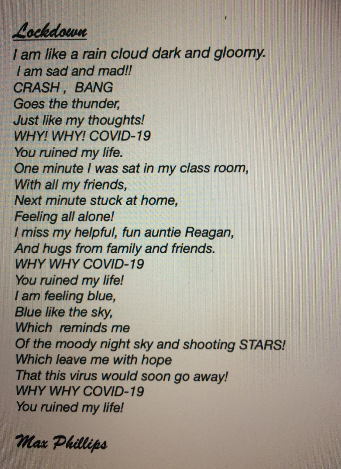 More super poetry from Y34 | Woodmansey CE Primary School