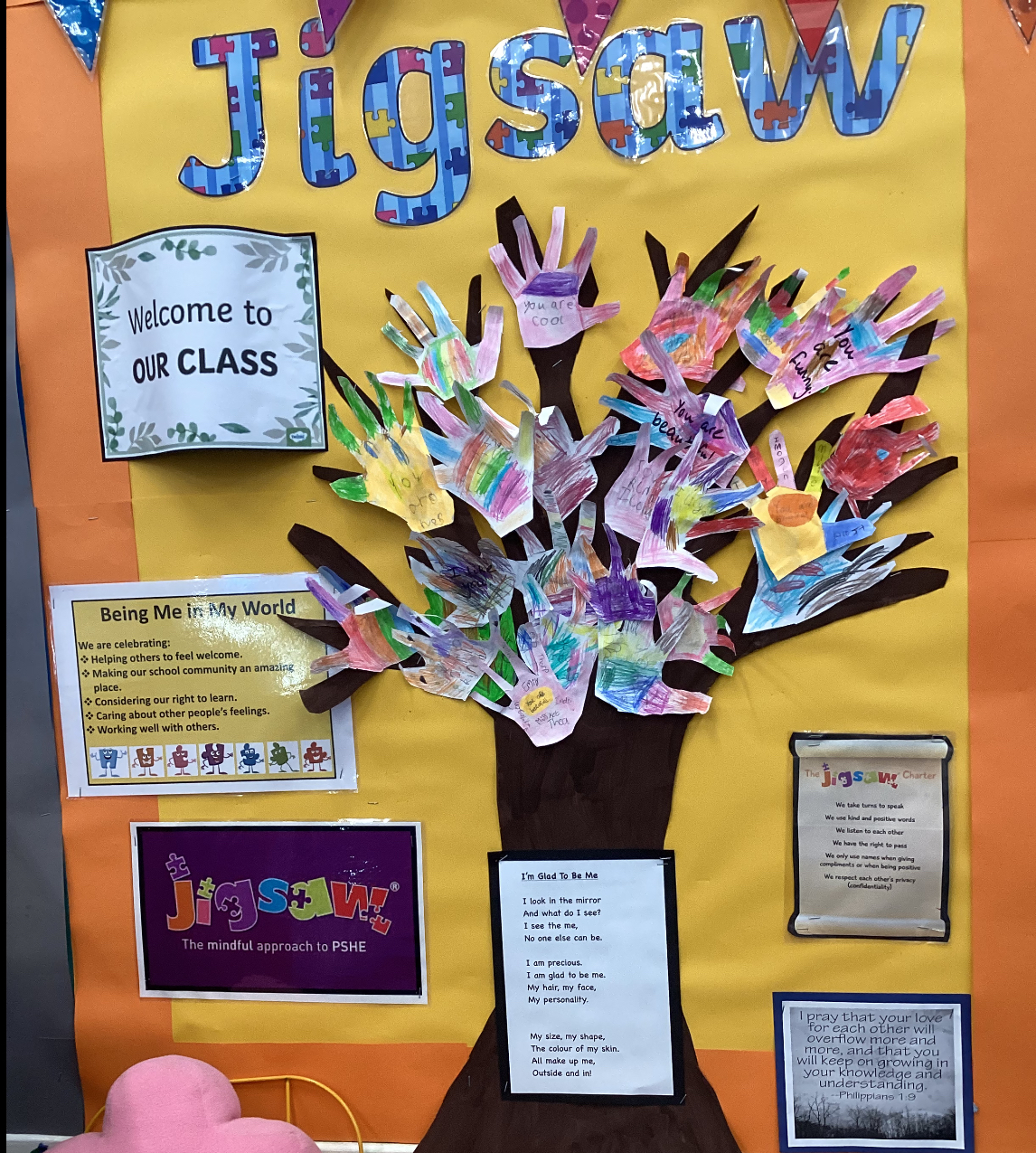 KS1 compliments tree | Woodmansey CE Primary School