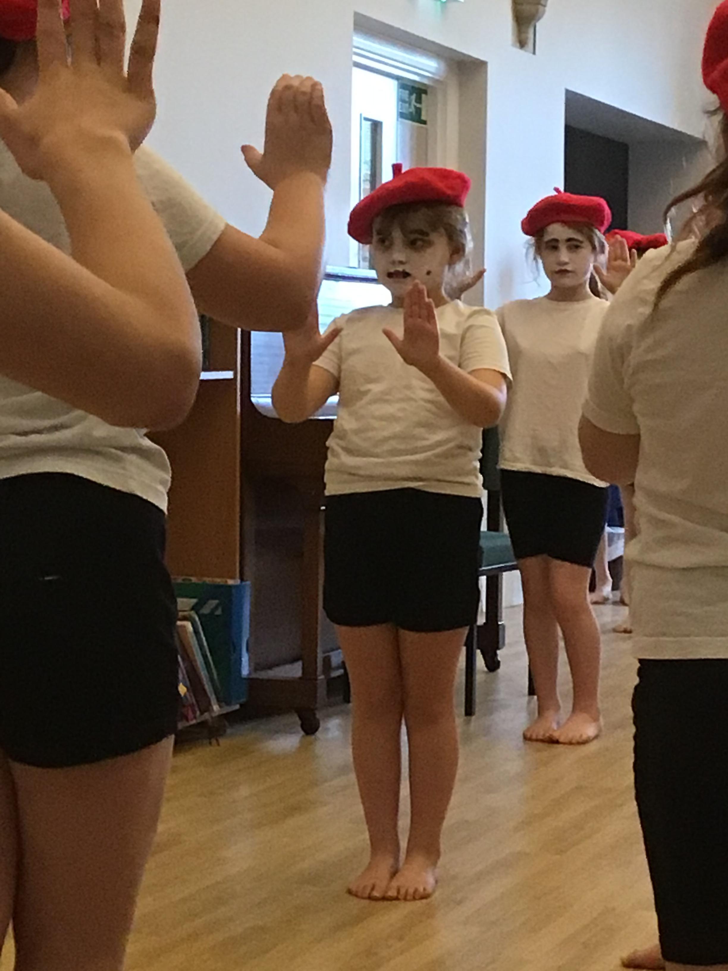 Mime workshop at Woodmansey | Woodmansey CE Primary School